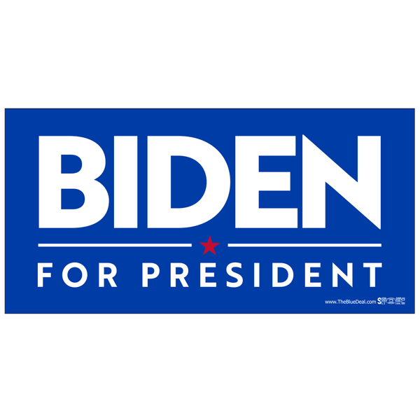 Biden for President Bumper Sticker - Blue - The Blue Deal LLC